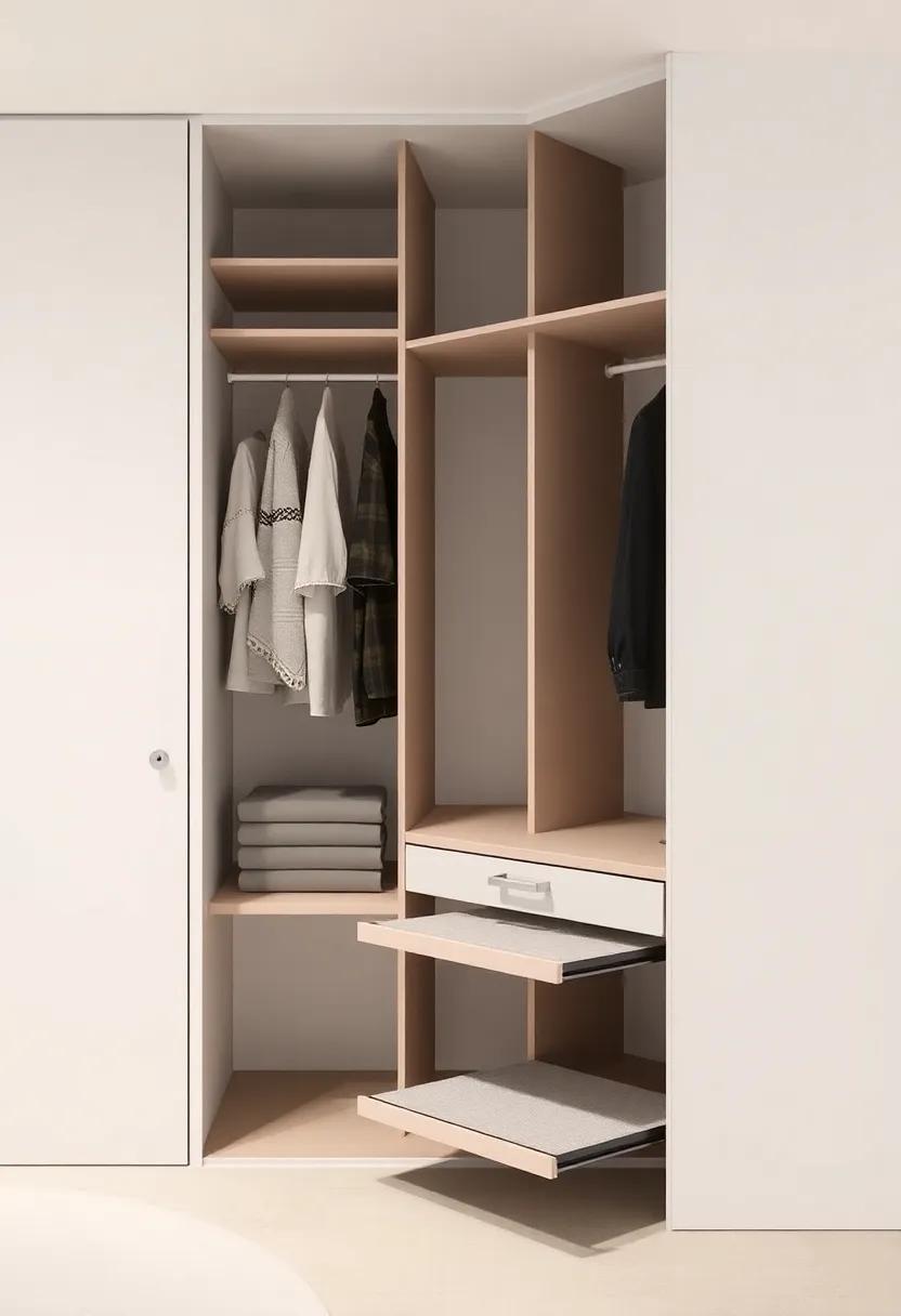 Maximize Style & Space: Innovative Pull-Out Rack Wardrobe Designs